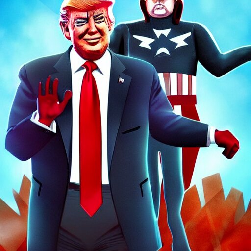Lexica - Donald trump as a superhero, by stan lee, highly detailed ...