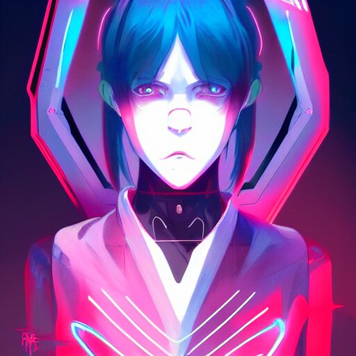Anime Cyborg Face