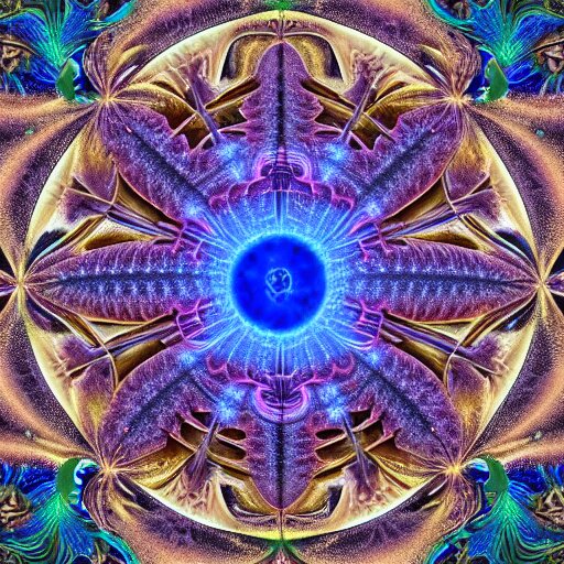 Lexica - A beautiful 3 d painting of a sprawling intricate fractal ...