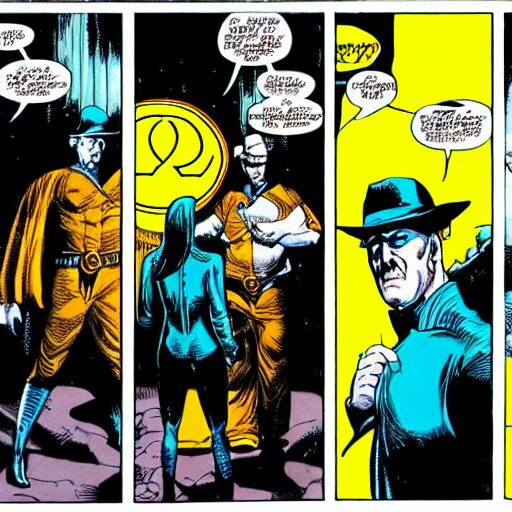 Lexica - A splash panel by Alan Moore for Watchmen