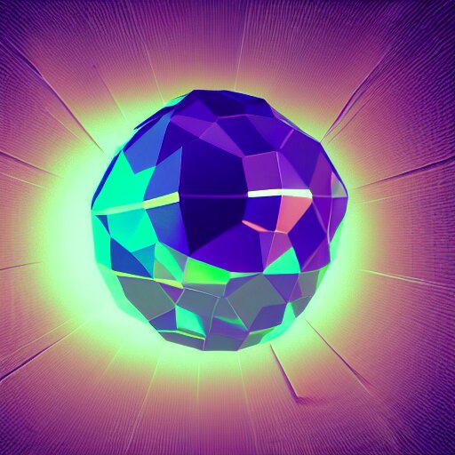 Lexica - Abstract computer generated image of a glass crystal with a ...