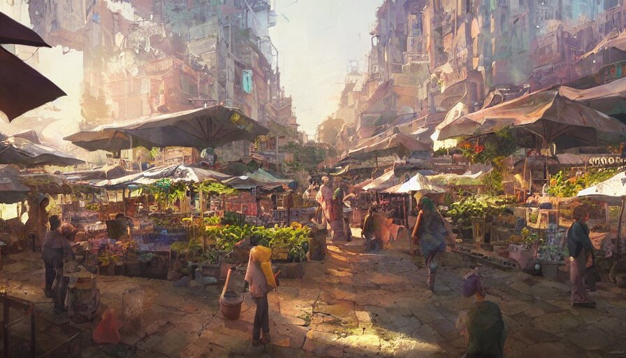 Lexica - Craig mullins and ghibli digital illustration of solarpunk ...