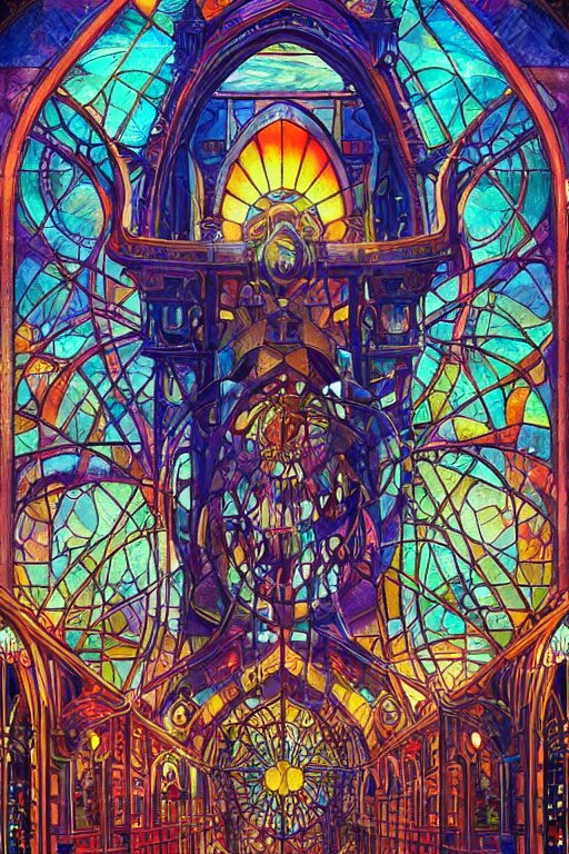 Lexica - Cityscape made out of stained glass, photorealistic, unreal ...