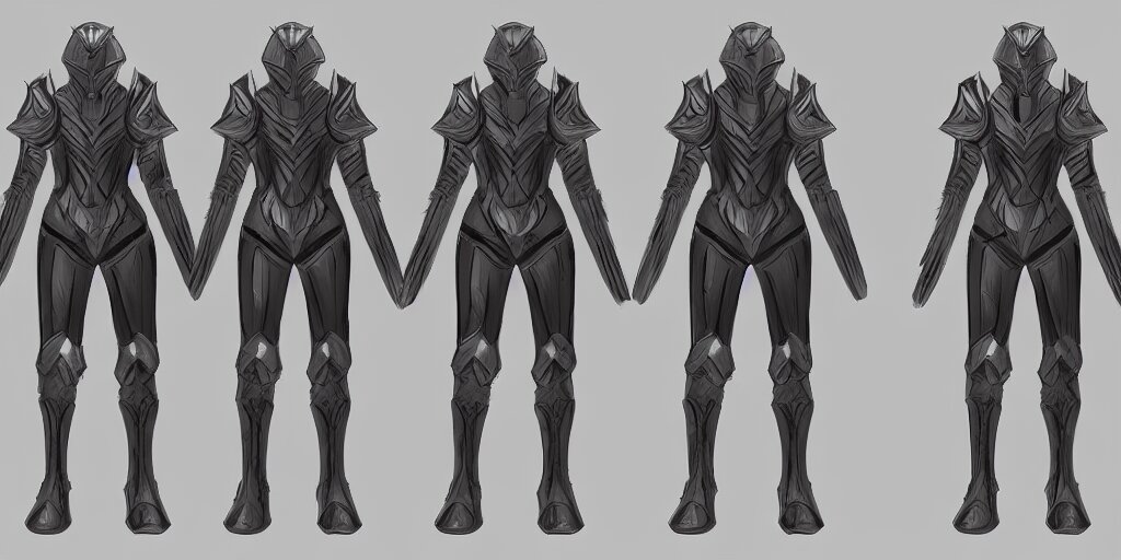 Lexica - Armor concept design sheet