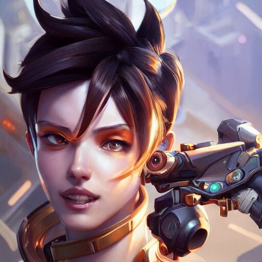 Lexica - Ultra realistic illustration of tracer overwatch, intricate ...