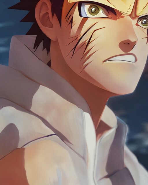 Lexica - Naruto, medium shot, visible face, detailed, perfectly shaded ...