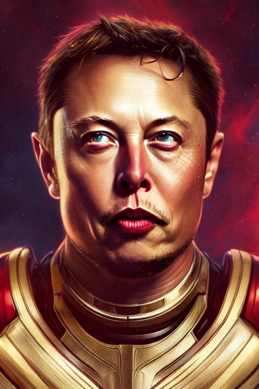 Lexica - Elon musk as thor, realistic portrait, symmetrical, highly ...