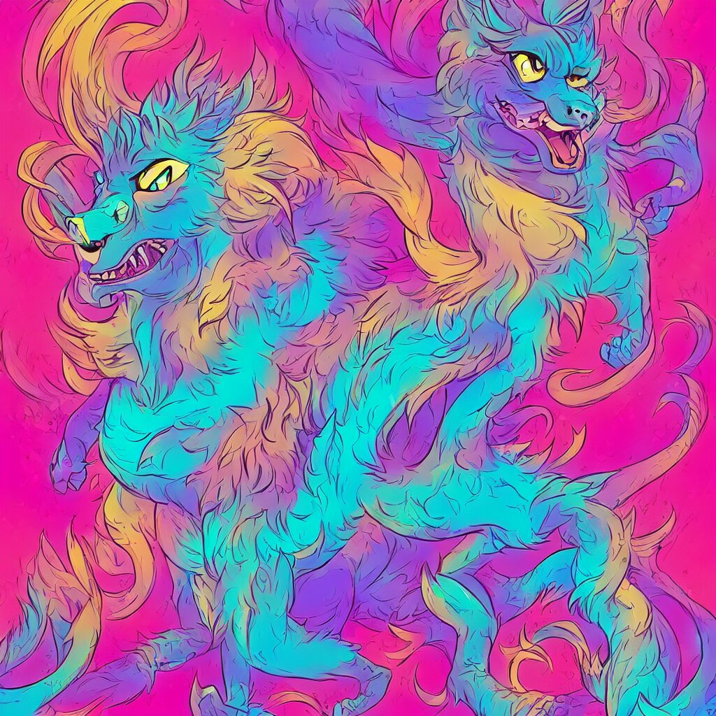 Lexica - pastel vibrant color romantic cute animal hyperbeast by Brock ...