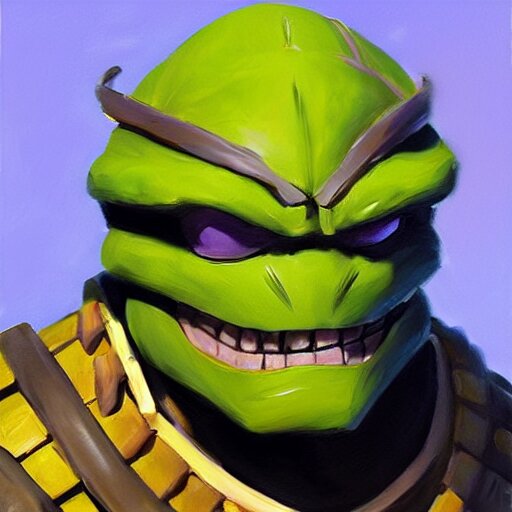 Lexica - Greg manchess portrait painting of armored donatello of tmnt ...