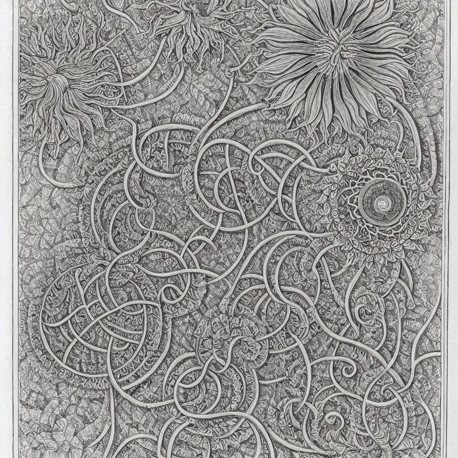 Lexica - An ornate illustration in the styles of mandalas and fractals ...