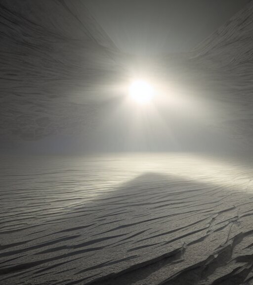 Lexica - The symmetric green linear light in the antartic, volumetric ...