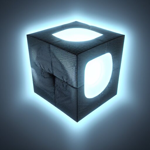 Lexica - Product rendering for a mystical ethereal cube, alien ...