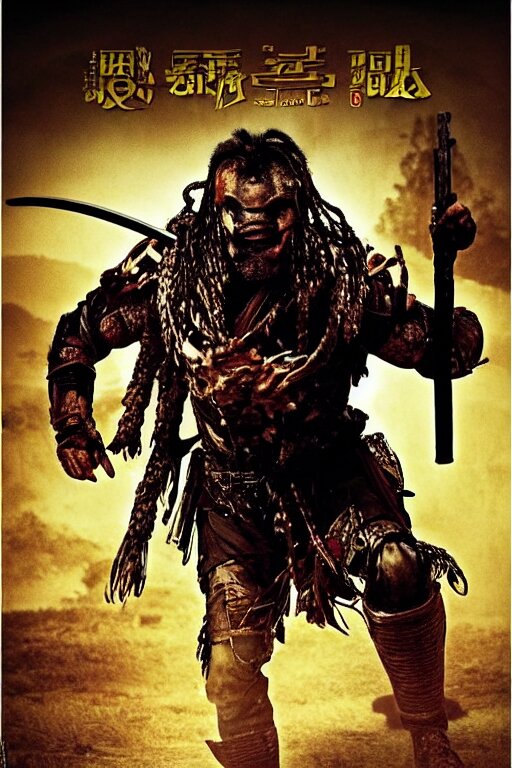 Lexica - Movie poster for predator film shot in feudal japan staring ...