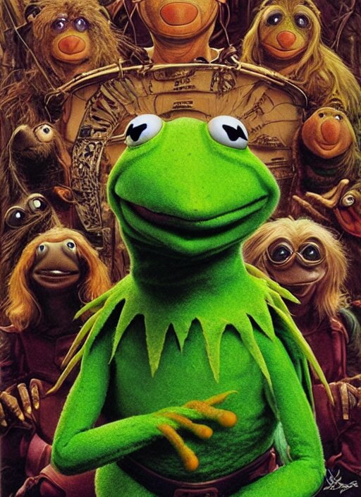 Lexica - Portrait of kermit the frog in critters ( 1 9 8 6 ), highly ...