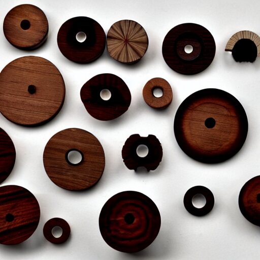 Lexica - Camera lens aperture blades made of walnut wood. minimal ...
