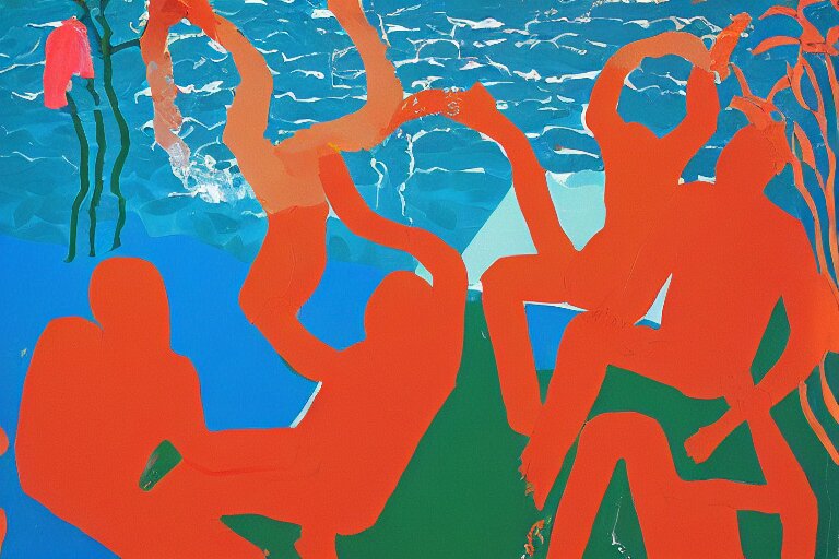 Lexica - David hockney A Bigger Splash (1967) painting