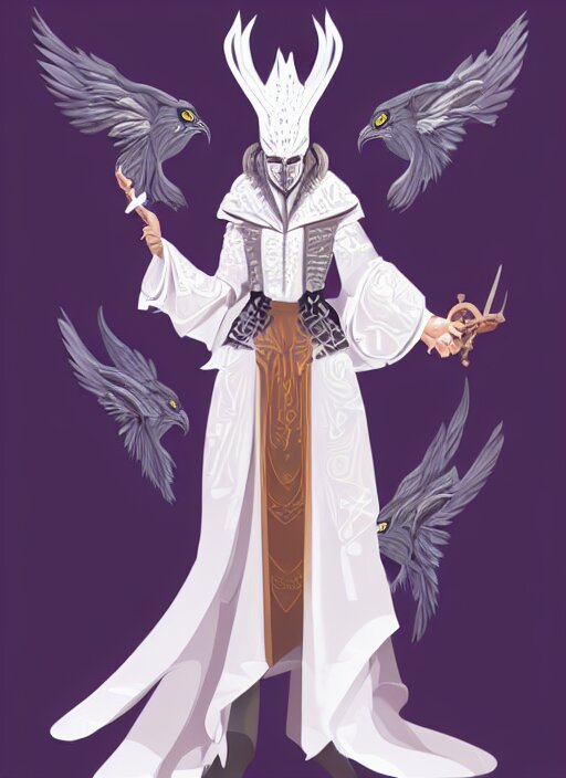 Lexica - Hawk headed warlock, wind magic, exquisite details, full body ...