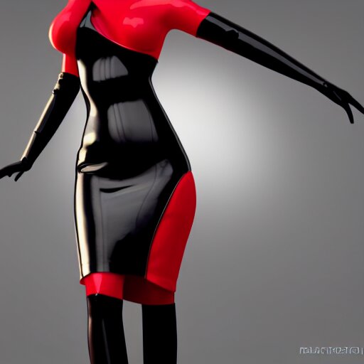 Lexica - A feminine curvy pale hot goth sweetie android wearing a ...