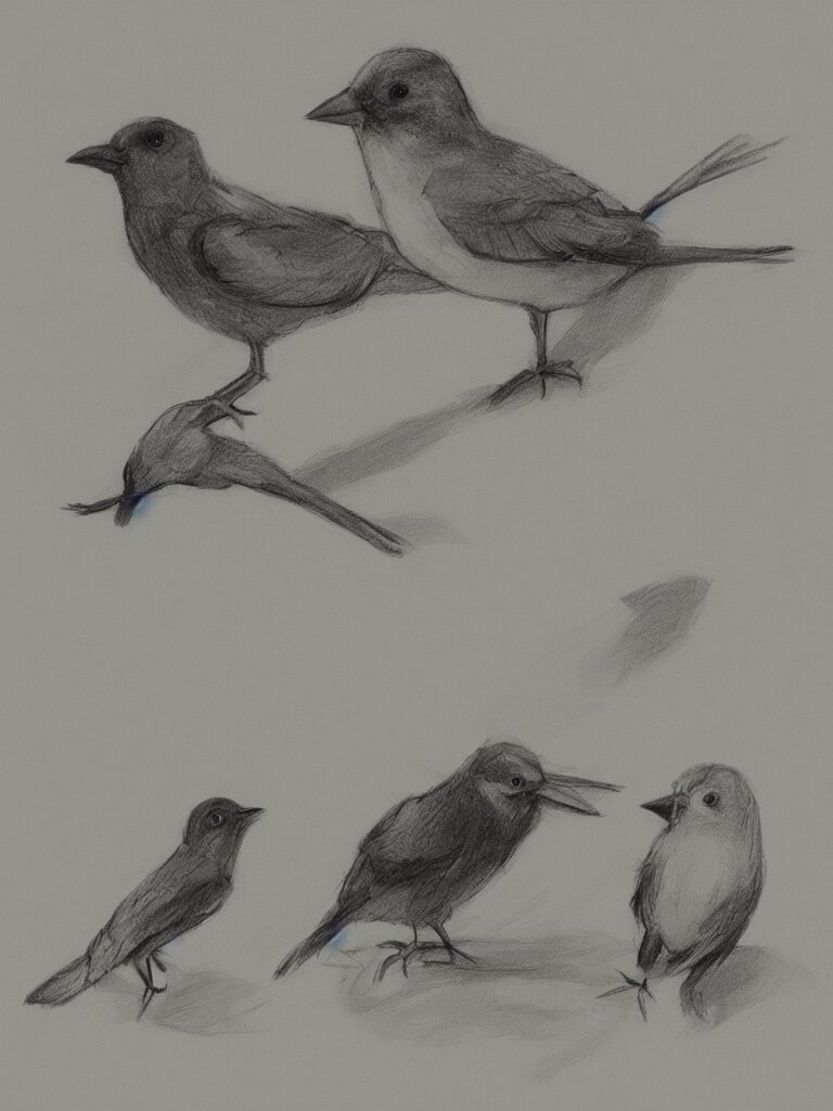 bird and boy sketches by concept artists, blunt borders, rule of ...