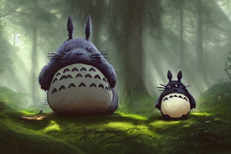 Lexica - Photorealistic Totoro sitting in a forest, fantasy ...