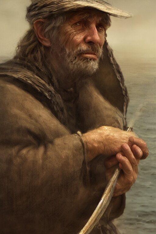 Lexica - Medieval fisherman, close-up portrait, poor, intricate ...
