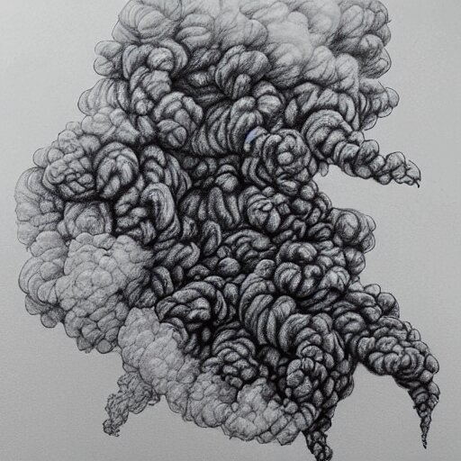 Smoke Pencil Drawing