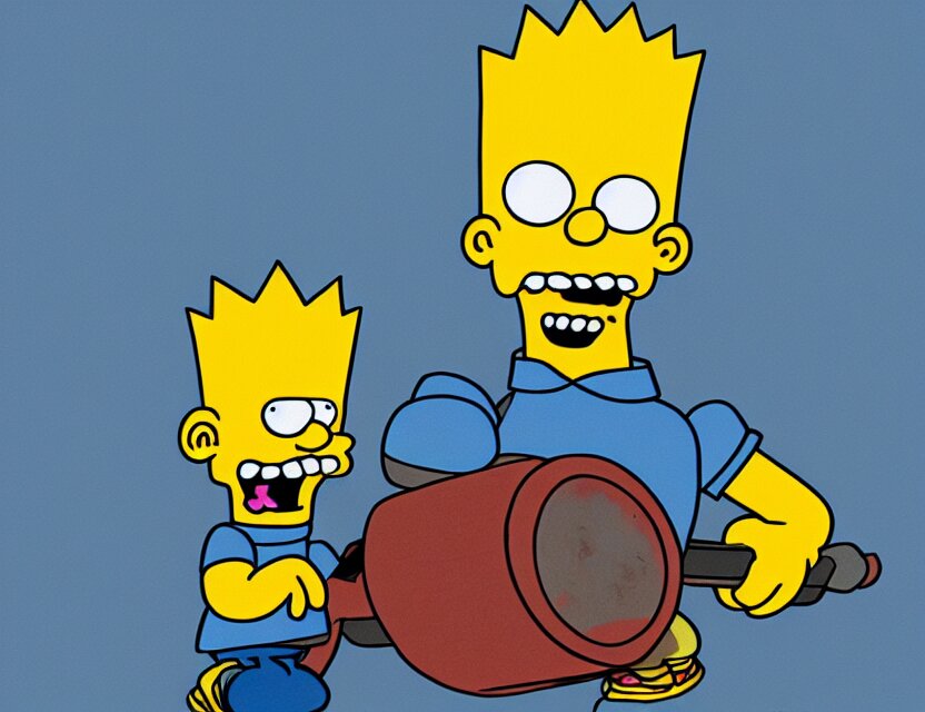 Lexica - Bart simpson carrying the ring to Mordor. Trending on ...