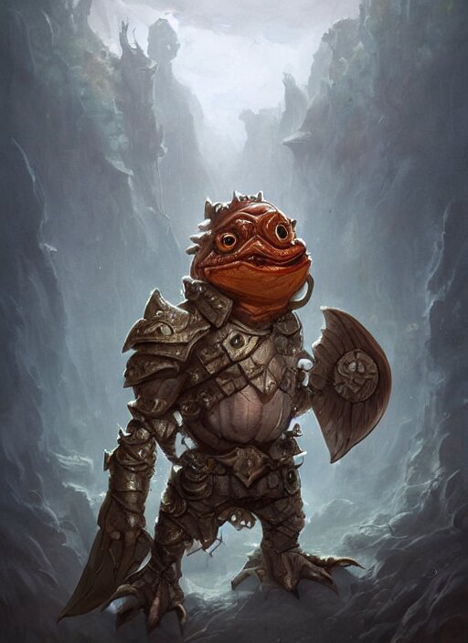 Lexica - Cute little anthropomorphic piranha lord wearing canyon ...