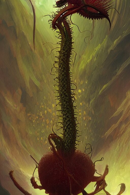 Lexica - Venus flytrap monster, dramatic backlighting, autochrome, high ...