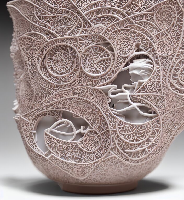 Lexica - Japanese architecture , A Close up photo-real delicate ceramic ...