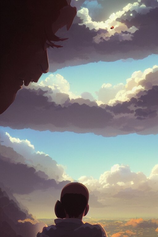 Lexica - A highly detailed matte painting of a man looking out window ...