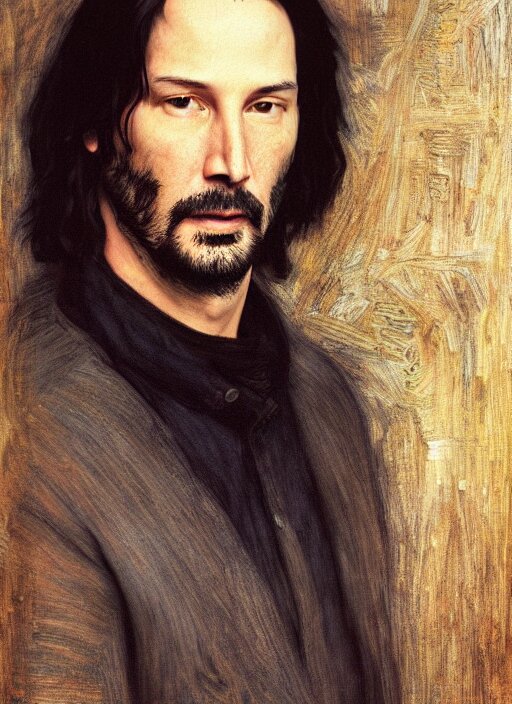 Lexica - A beautiful painting of keanu reeves by John Everett Millais ...