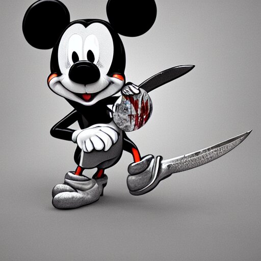Lexica - Bugs bunny murders mickey mouse with a bowie knife, insanely ...