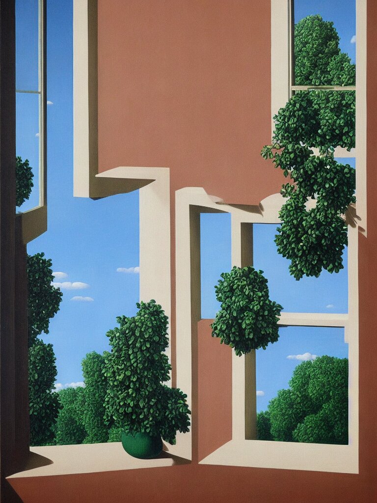 Lexica - The window by rene magritte, detailed painting, hd, hq, high ...