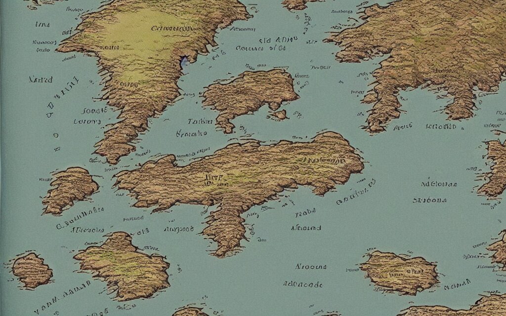 Lexica - A world map for a new fantasy land, topographical view with ...