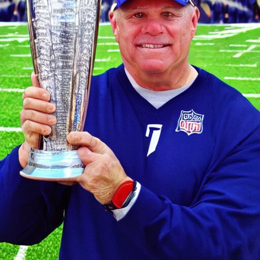 Lexica - Portrait of Chuck Clark holding the Lombardi Trophy, extremely ...