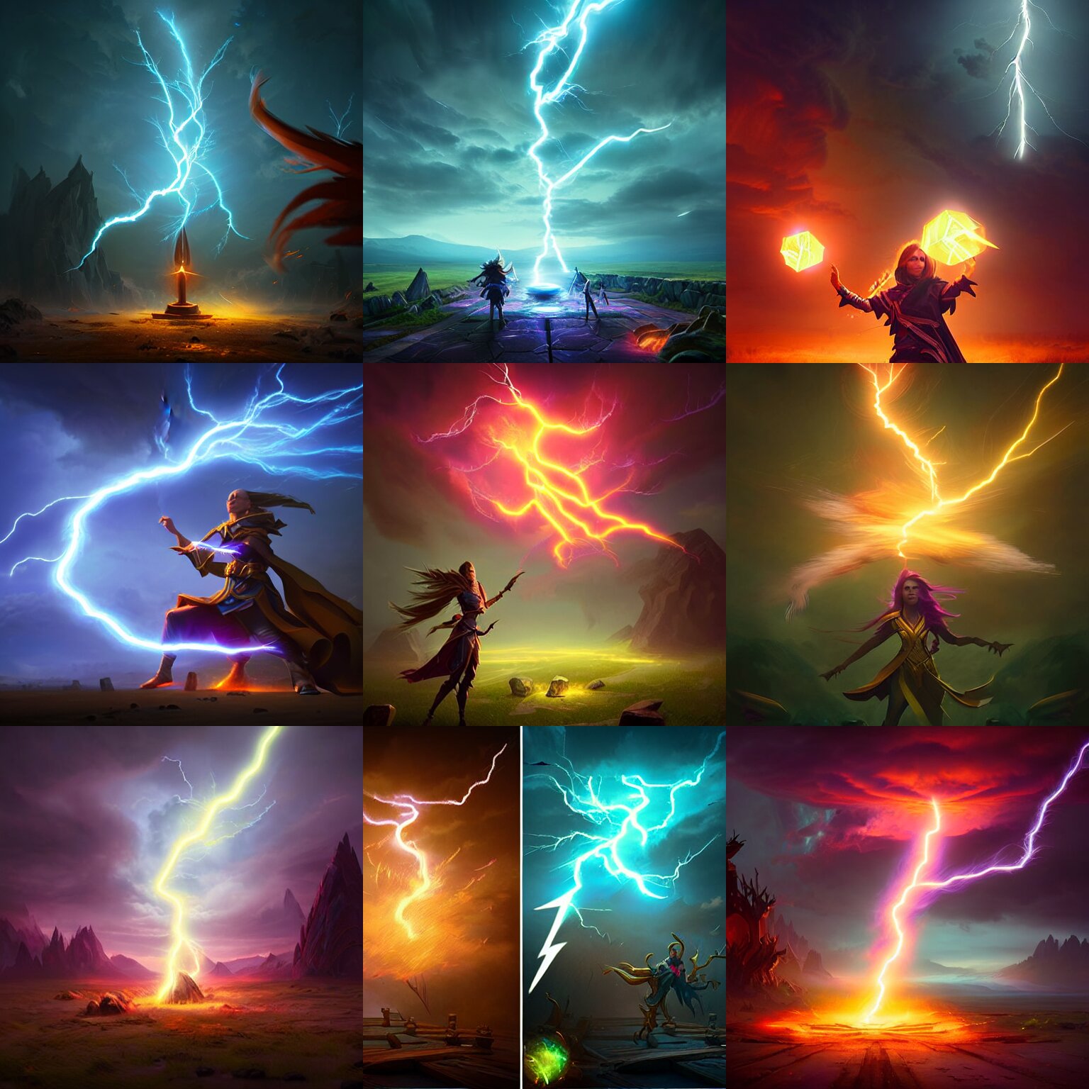 Lexica - Lightning storm magic spell vfx, diagonal spell vfx ...