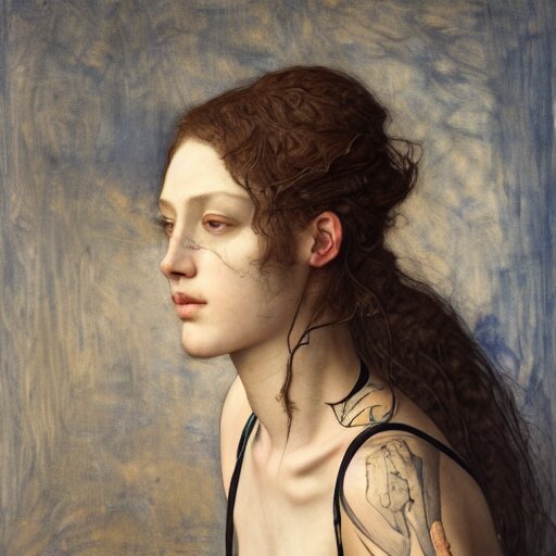 Lexica - A beautiful girl with intricate tattoos, by edgar maxence and ...