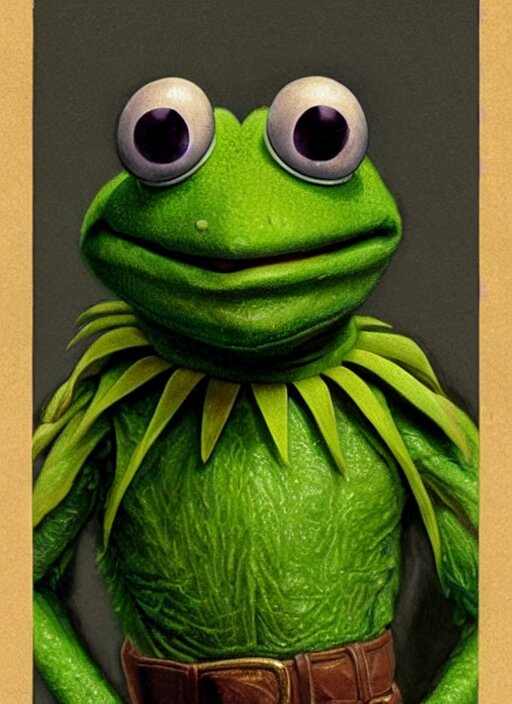 Lexica - Portrait of kermit the frog in critters ( 1 9 8 6 ), highly ...