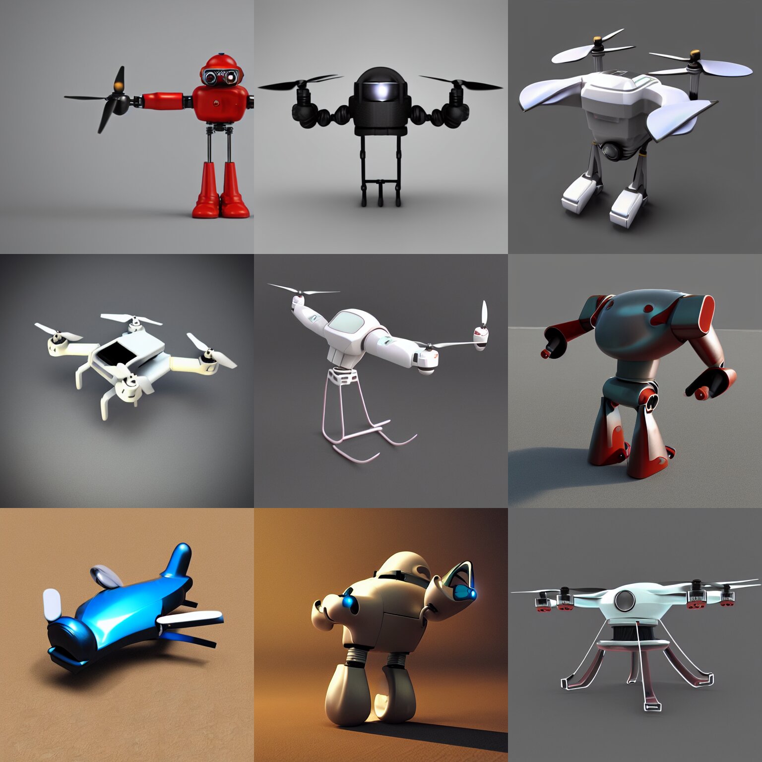 Lexica - Mini flying detective robot drone 1 9 8 0 s retro futuristic ...