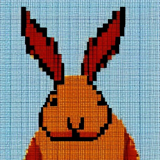 pixel art of a rabbit - Arthub.ai