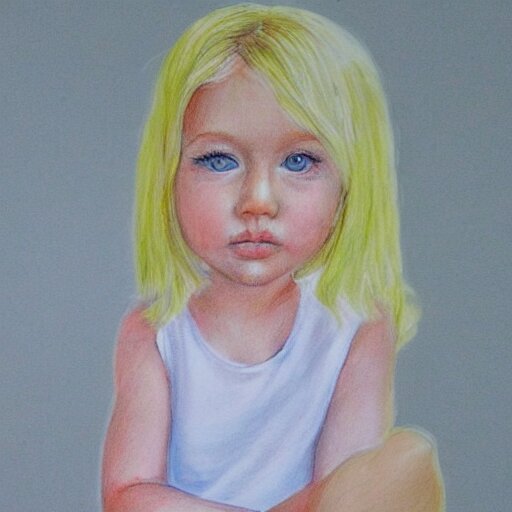 4-year-old-blonde-girl-with-iphone-colored-pencil-on-white-backg