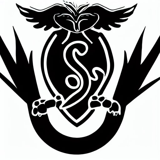 Lexica - Vector image of a symbolic black salamander fictional guild ...