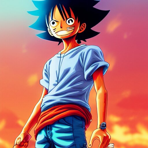 Lexica - Luffy art by dan mumford and yusuke murata and makoto shinkai ...