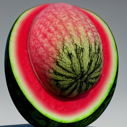 Lexica - A crossbreed between a watermelon and strawberry, trending on ...