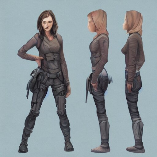 Lexica - Dystopian woman character concept art