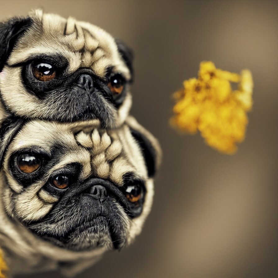Lexica - Bumblebee pug, soft and fluffy, macro photography, high ...