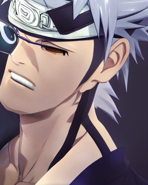 Lexica - Naruto, medium shot, visible face, detailed, perfectly shaded ...