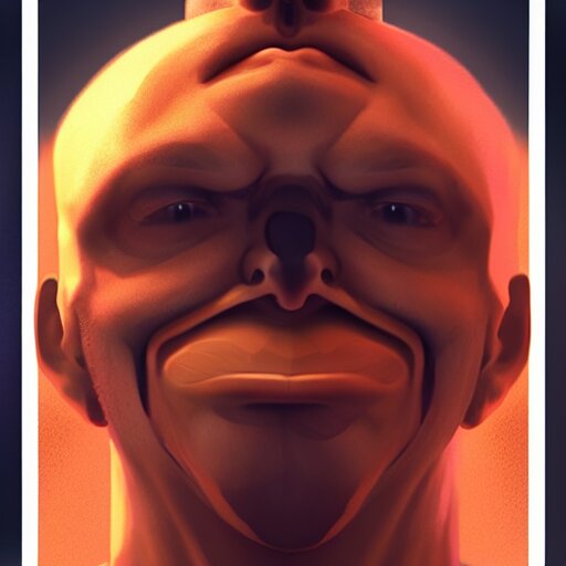 Lexica - Portrait of a bald man with a big orange beard, video game concept, character, digital ...