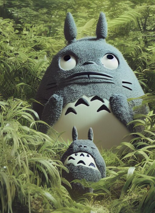 Lexica - Totoro film still zaha hadid forests scene with a full still ...